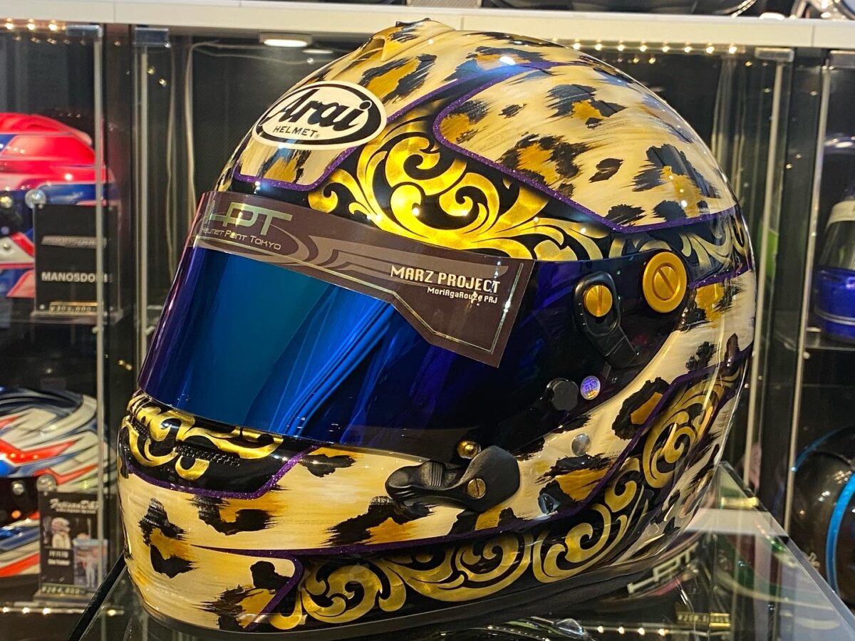 JAPAN Original Paint Arai Helmet GP-6S 《leopard》 ｜ Helmet Paint TOKYO ...