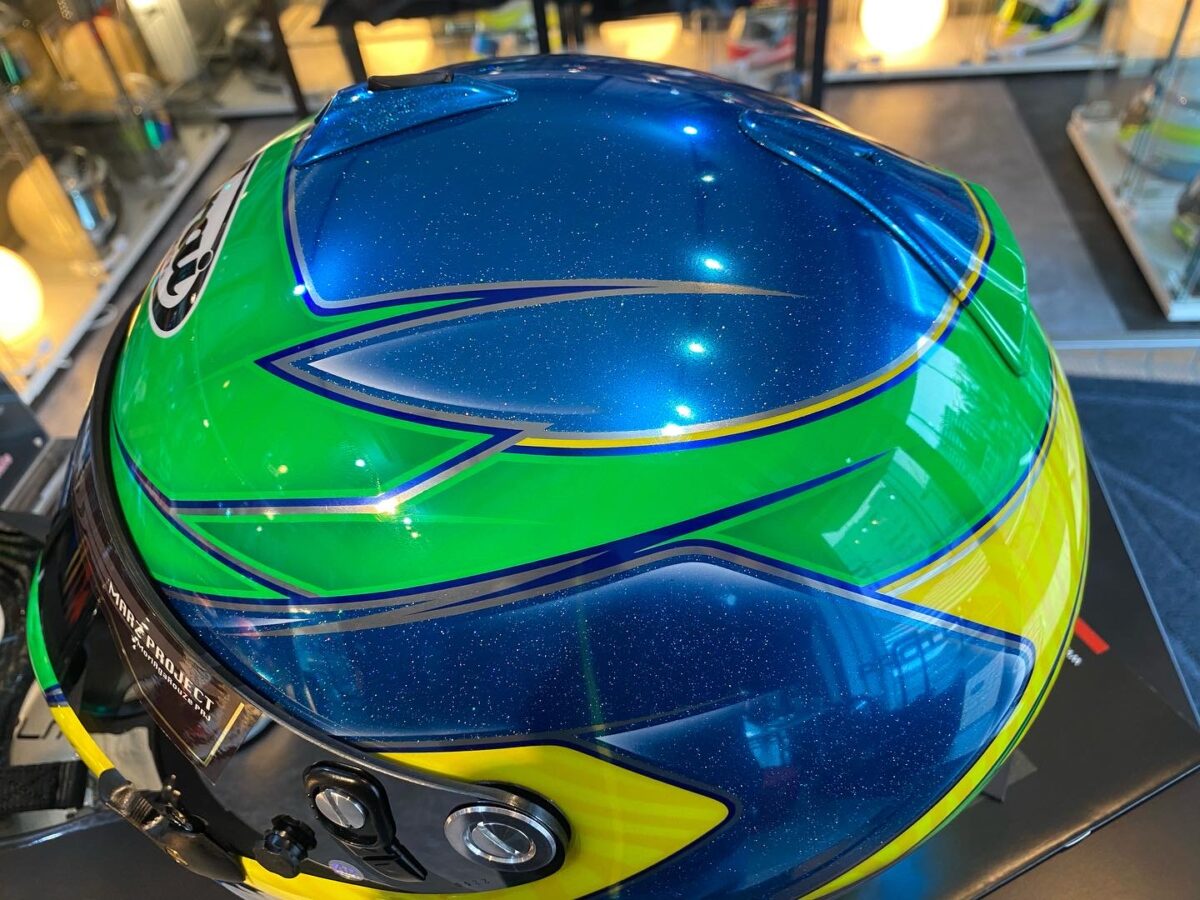アライペイントヘルメット《Brazil color》 ｜ Helmet Paint TOKYO - ヘルメットペイント東京