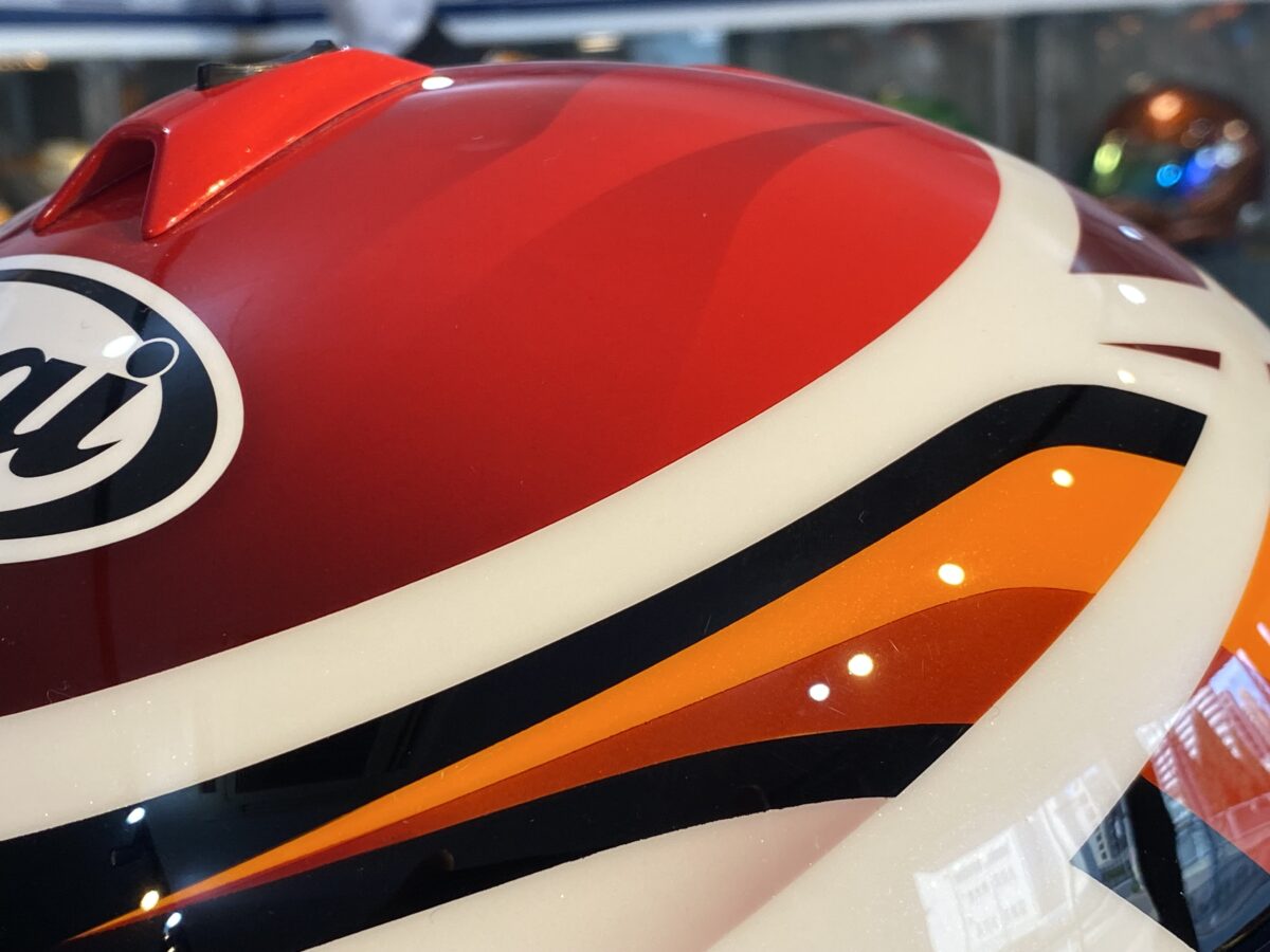 ヘルメット ペイント アライ 四輪 《HPTオリジナル red gradation》 ｜ Helmet Paint TOKYO - ヘルメット ...